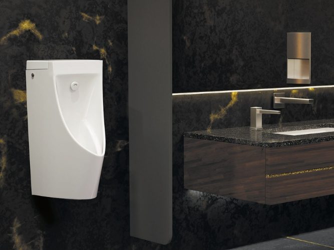 TOTO Wall-Hung Urinal with Integrated ECOPOWER Flush Valve | phcppros